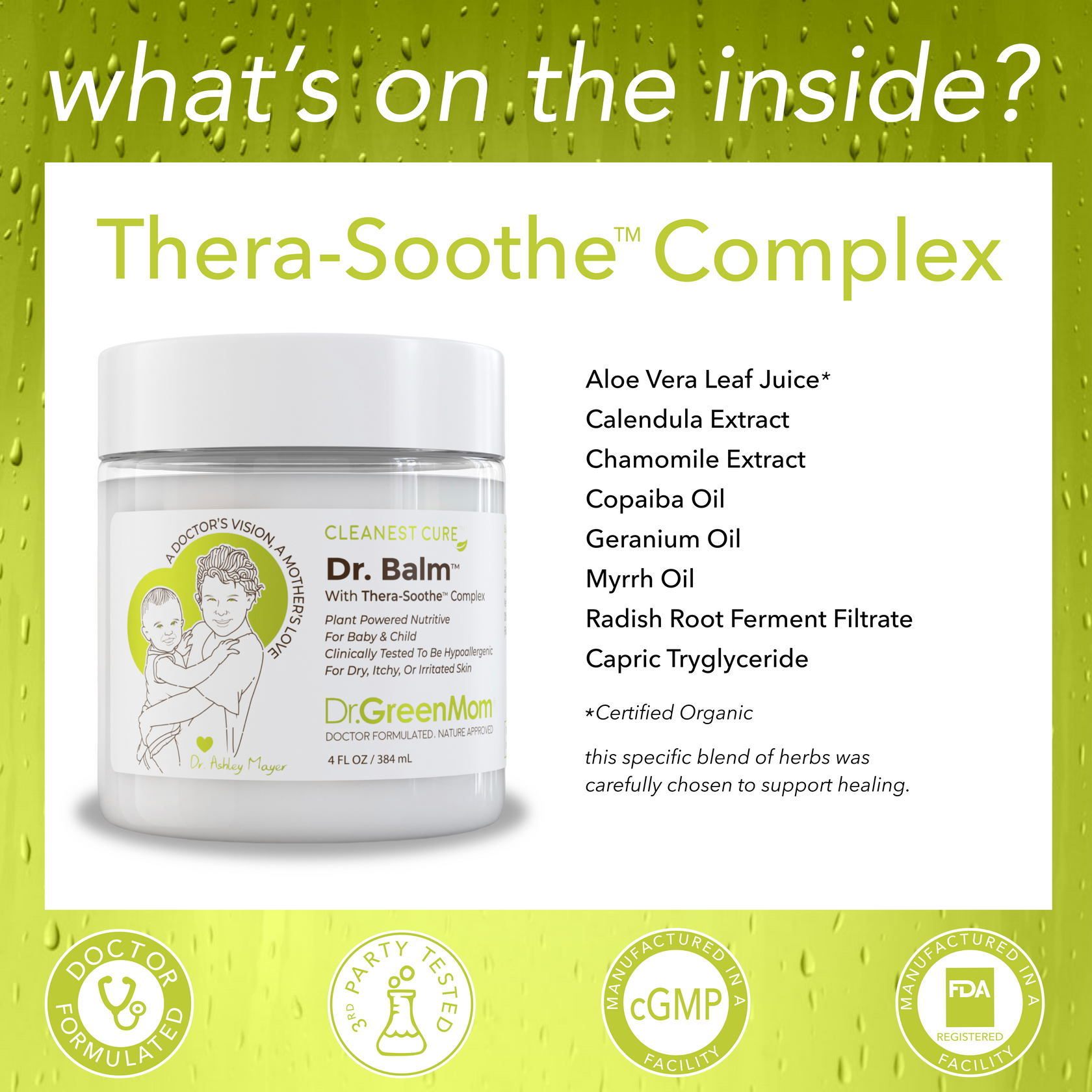 Cleanest Cure™ Dr. Balm™ (With Thera-Soothe™ Complex) - 4 oz. – Dr ...